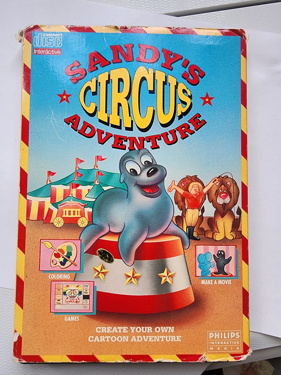 Vintage Philips CDI Game Console Video Game Cd Sandys Circus Adventure ...