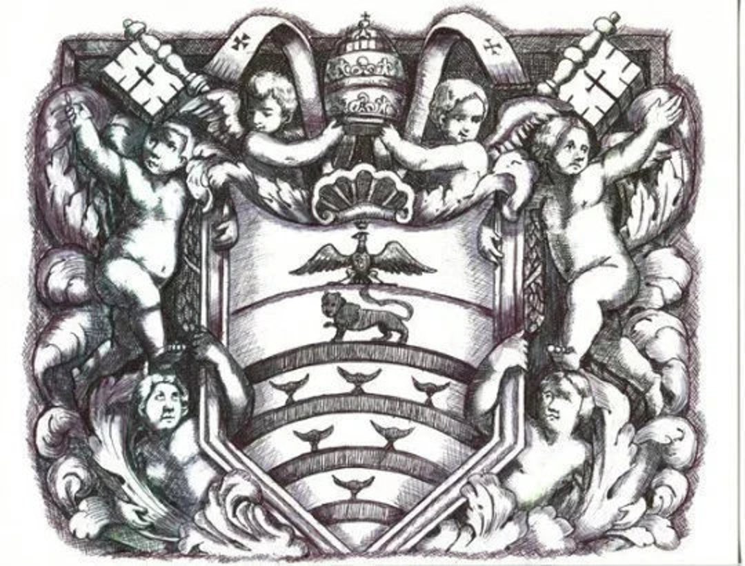 Original Angels Art Ink Drawing, Hand Drawn Art, Cherubs, Knights ...