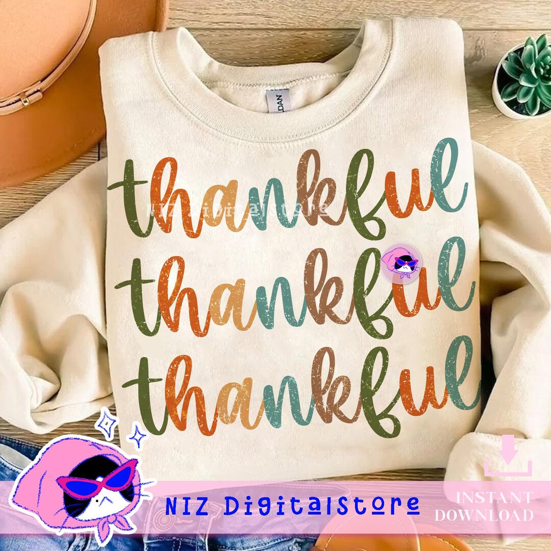 Retro Thankful Fall Svg Png, Retro Fall Pumpkin Png, Thankful Svg PNG ...