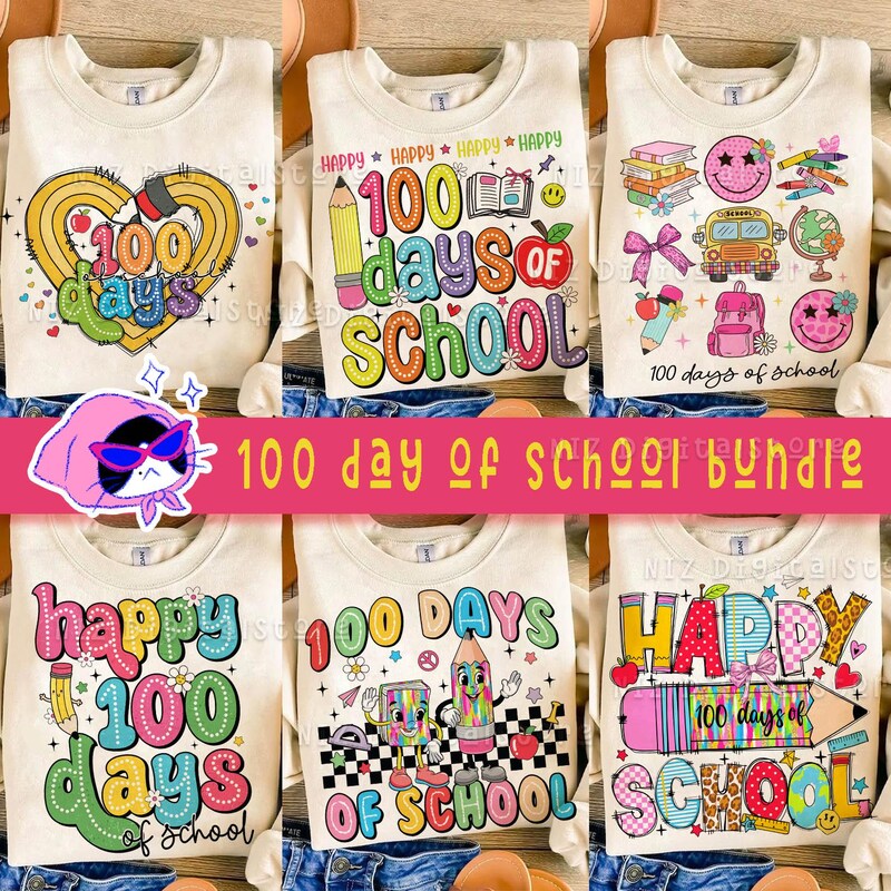 100 Days School - Etsy