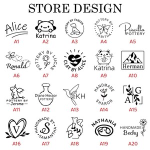 Personalized Name Stamps, Custom Clay Stamp Ceramic Stamp Polymer Clay ...