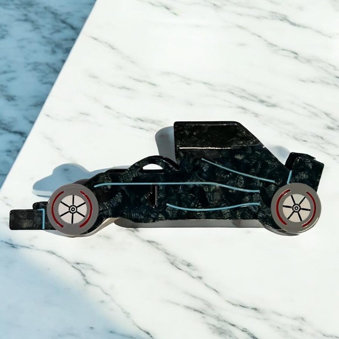 Mercedes Black W11 Style F1 Car - Hair Claw/clip - Etsy