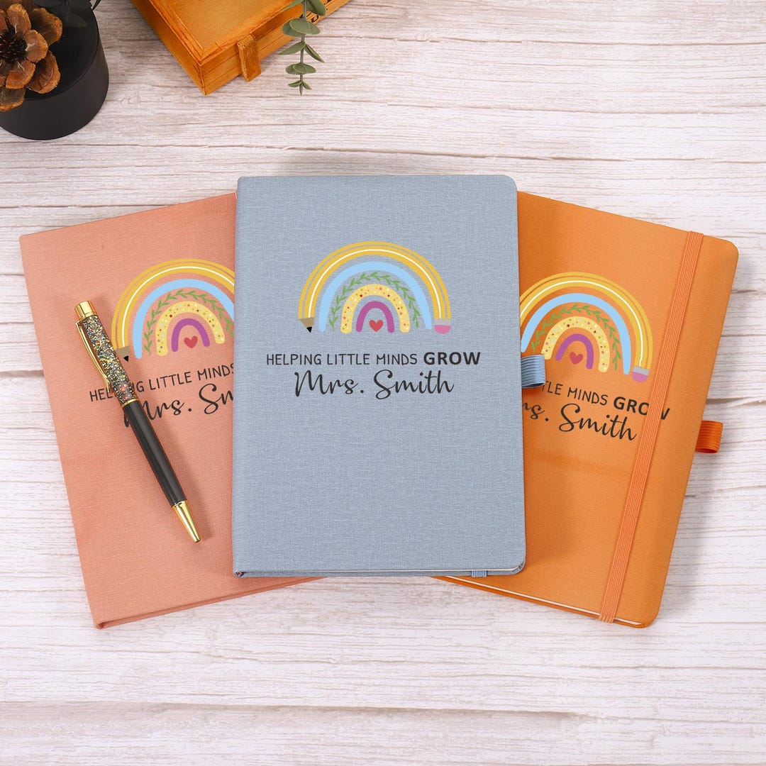Custom Name Journal,thank You Gift for Teacher,end of Year Teacher ...