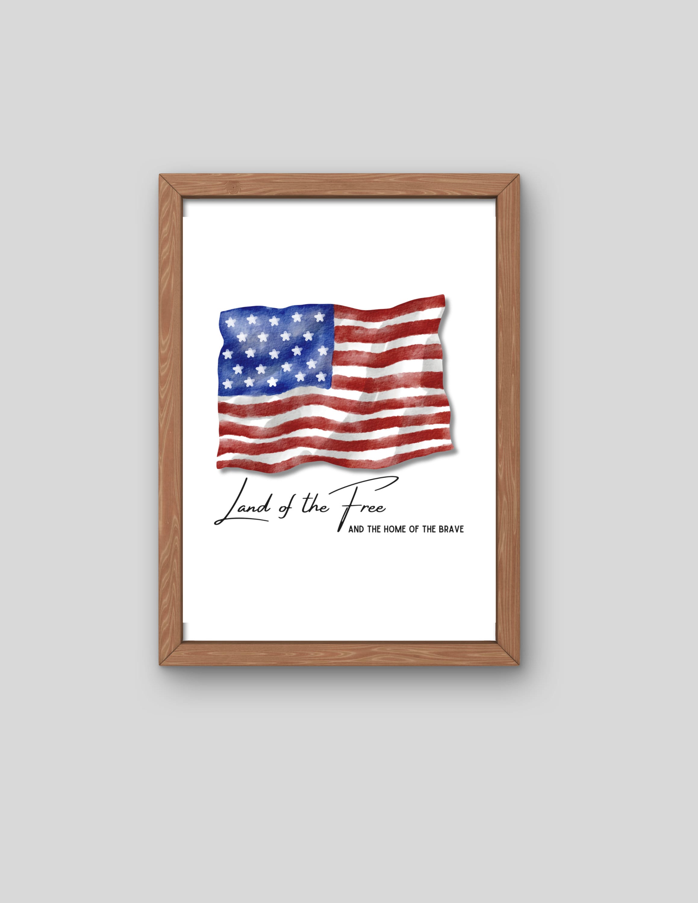 Land of the Free Digital Download, America, 4th of July, Home of the ...