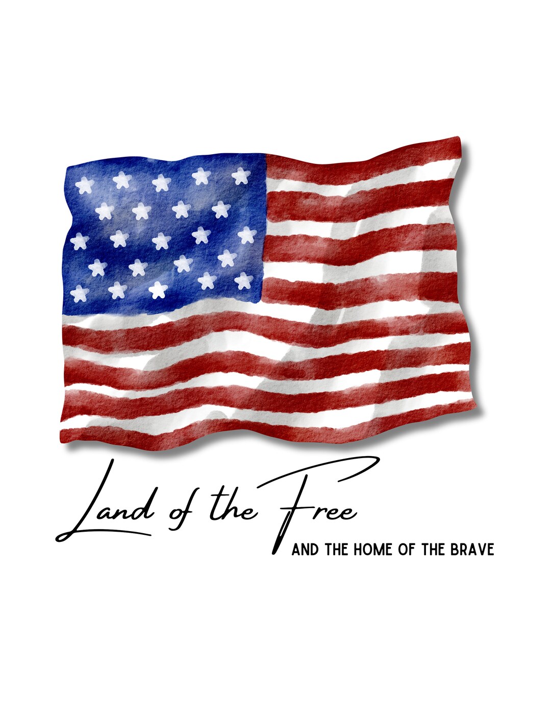 Land of the Free Digital Download, America, 4th of July, Home of the ...