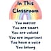 In This Classroom Words of Affirmation! Hang This Cute Downloadable ...