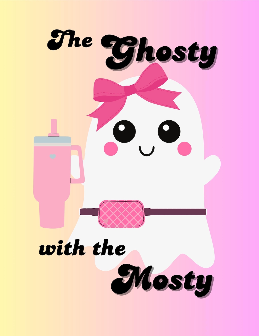 The Ghosty With the Mosty! Preppy Ghost Digital Download! - Etsy