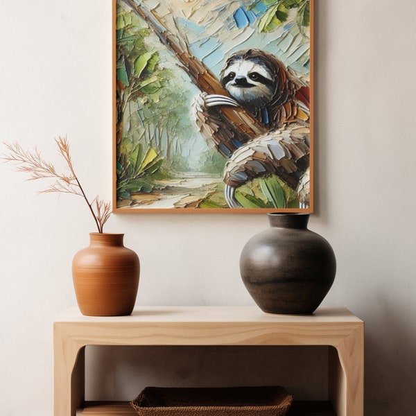 Sloth Painting - Etsy