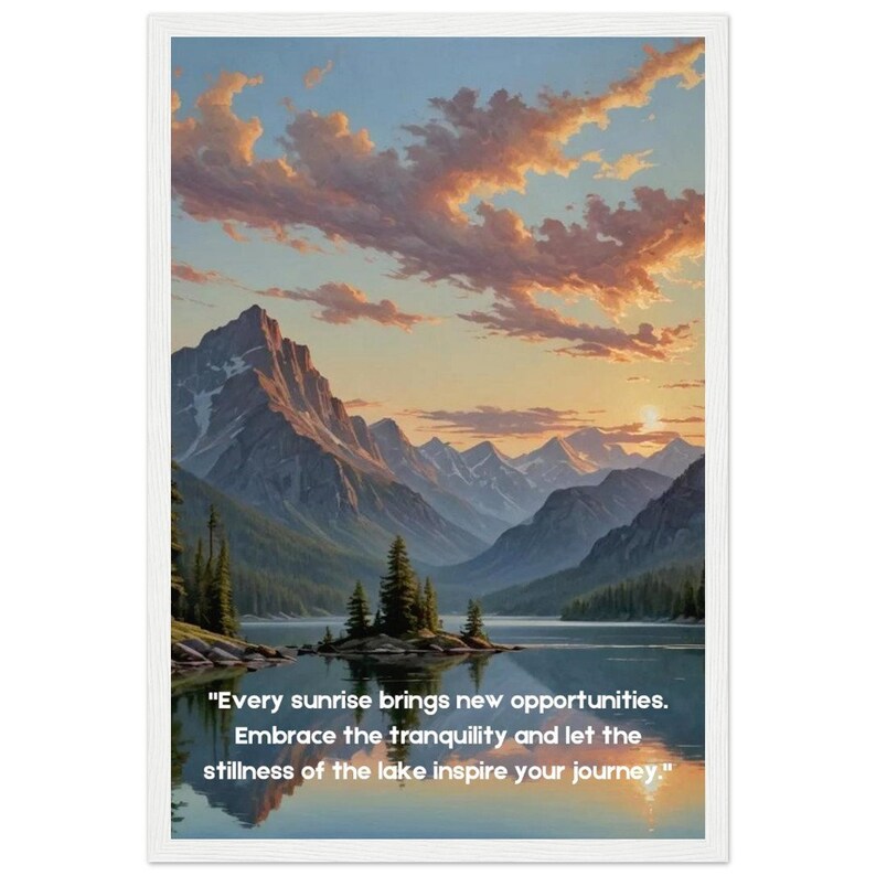 Every Sunrise Brings New Opportunities Wall Art Motivational Poster - Etsy