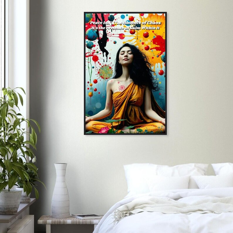 Find Your Inner Peace Vibrant Meditation Art for Creative Souls - Etsy
