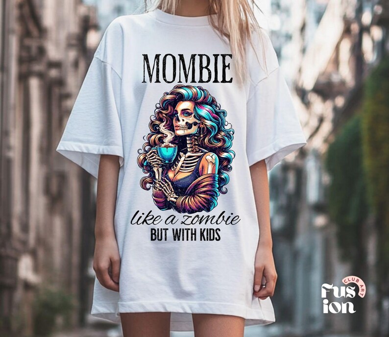 Mombie Girl PNG, Funny Adult Mom Skeleton, Funny Mom Life, Retro Mama ...