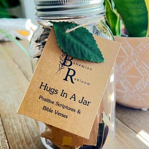 Bible Verse Jar, Uplifting Bible Cards and Quotes, Religious Gift for ...