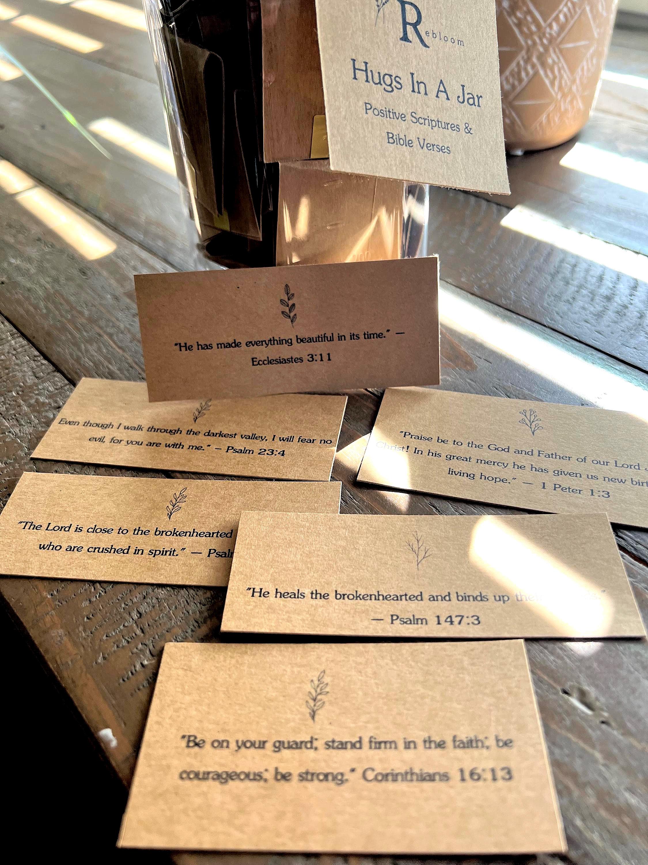 Bible Verse Jar, Uplifting Bible Cards and Quotes, Religious Gift for ...
