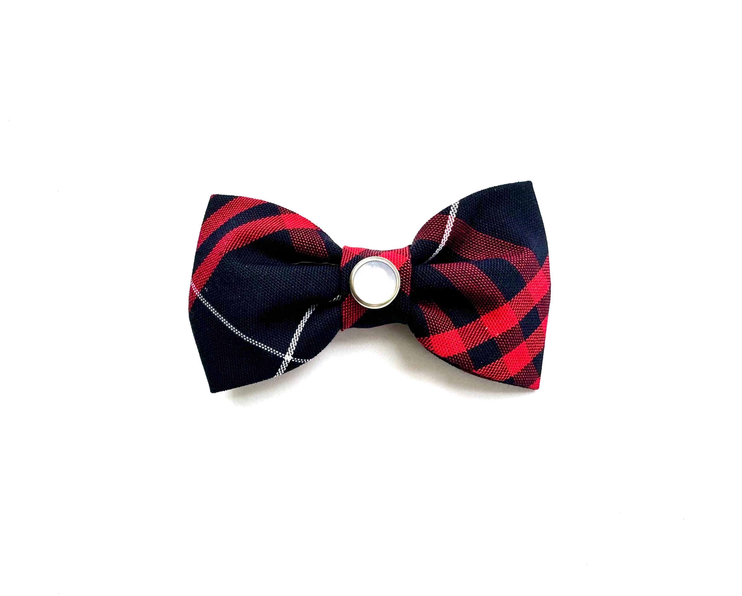Back to School Pigtail Bows Navy Red Plaid 37 School Uniform Hair Bow ...