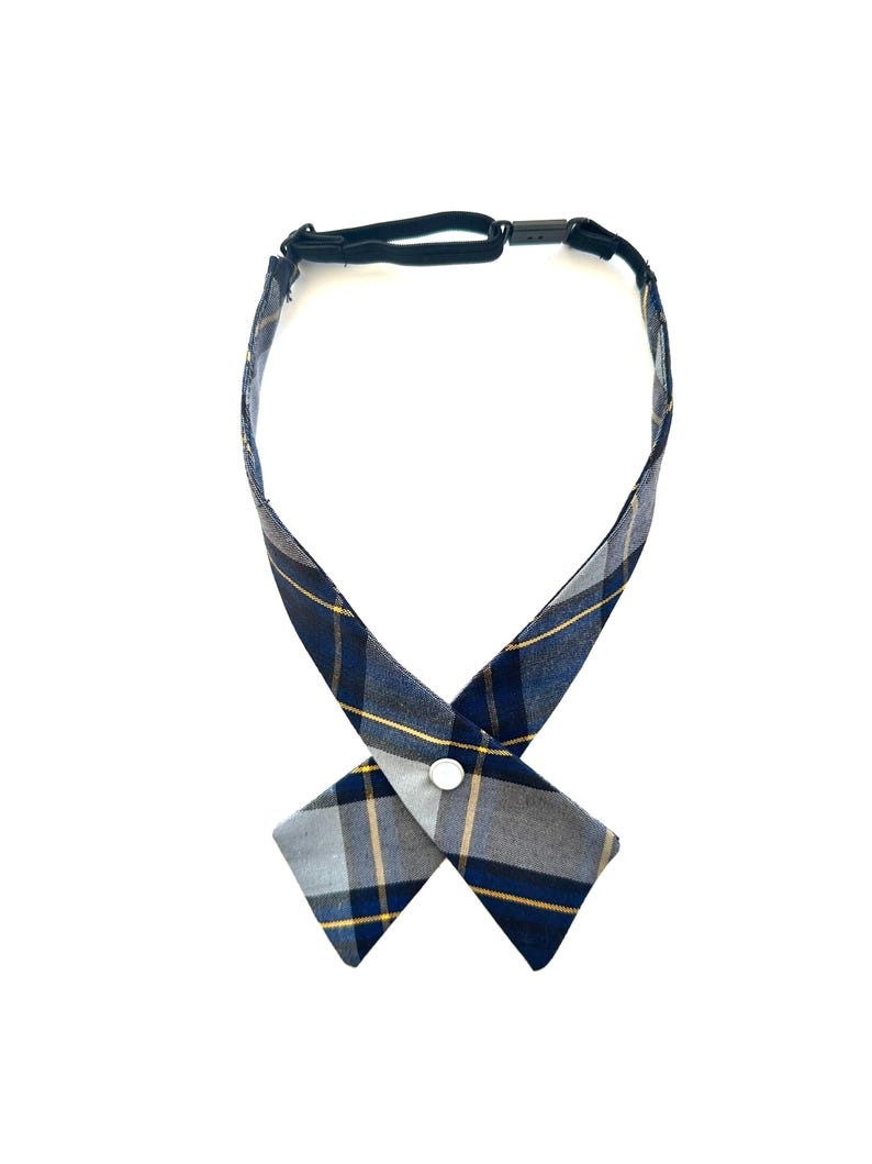 Handmade Girls’ Plaid Cross Tie for School Uniforms Adjustable and ...