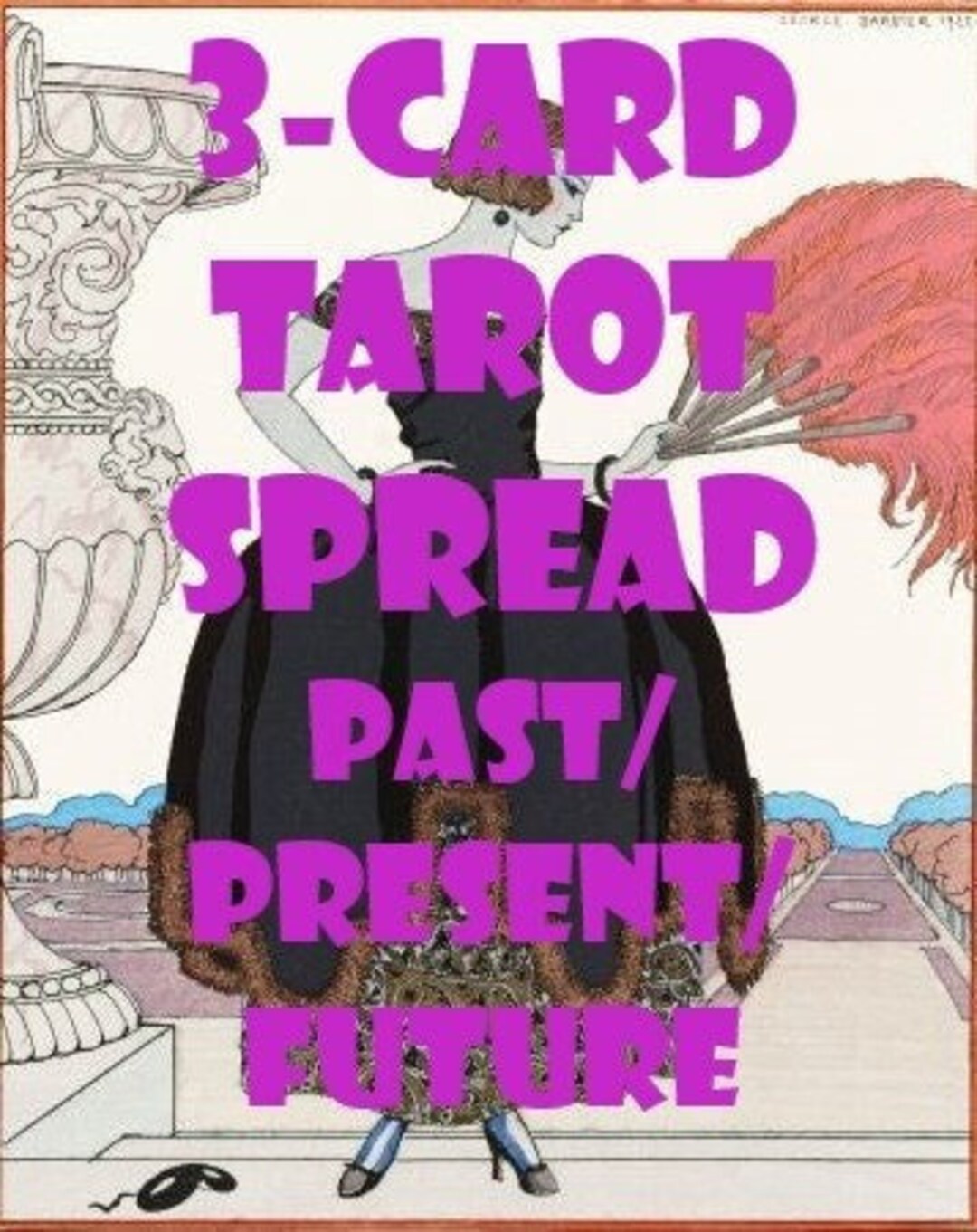 Past/present/future 3-card Tarot Spread Psychic Reading Divination - Etsy