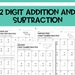 Math Worksheet - Printable - 2 Digit Addition and Subtraction Practice ...