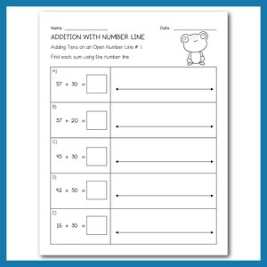 Worksheet Printable Math Addition and Subtraction Practice on Open ...