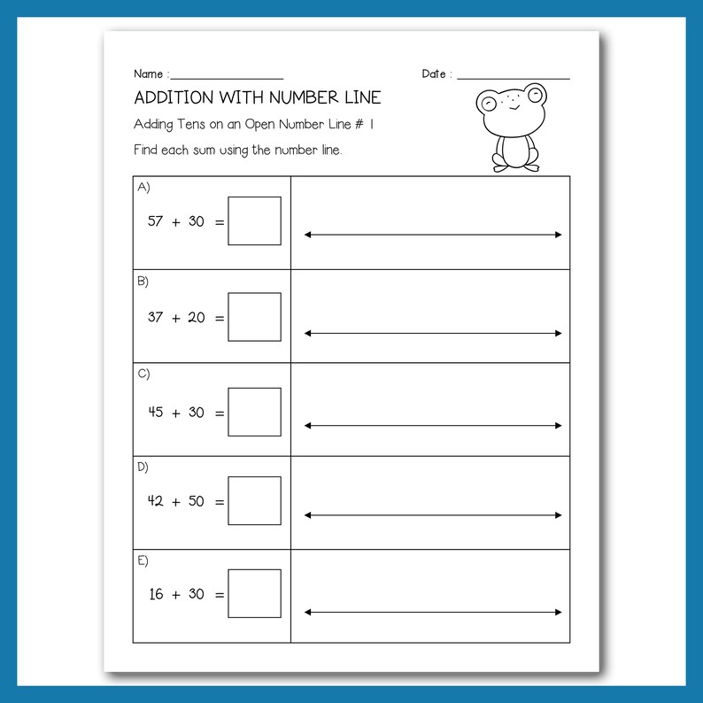 Worksheet Printable Math Addition and Subtraction Practice on Open ...
