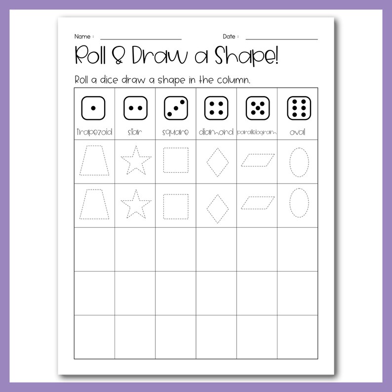 Math Worksheet Printable Activities Exploring 2D Shapes Worksheets for ...