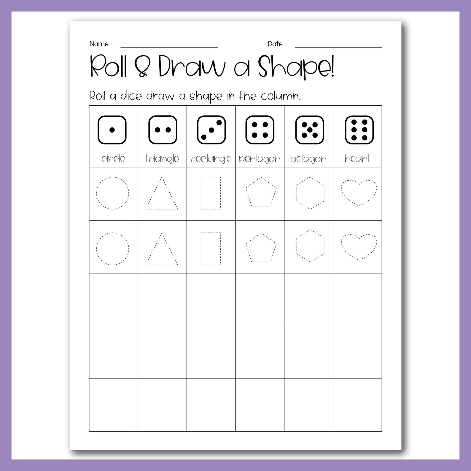 Math Worksheet Printable Activities Exploring 2D Shapes Worksheets for ...
