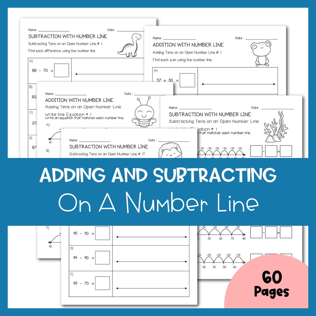 Worksheet Printable Math Addition and Subtraction Practice on Open ...