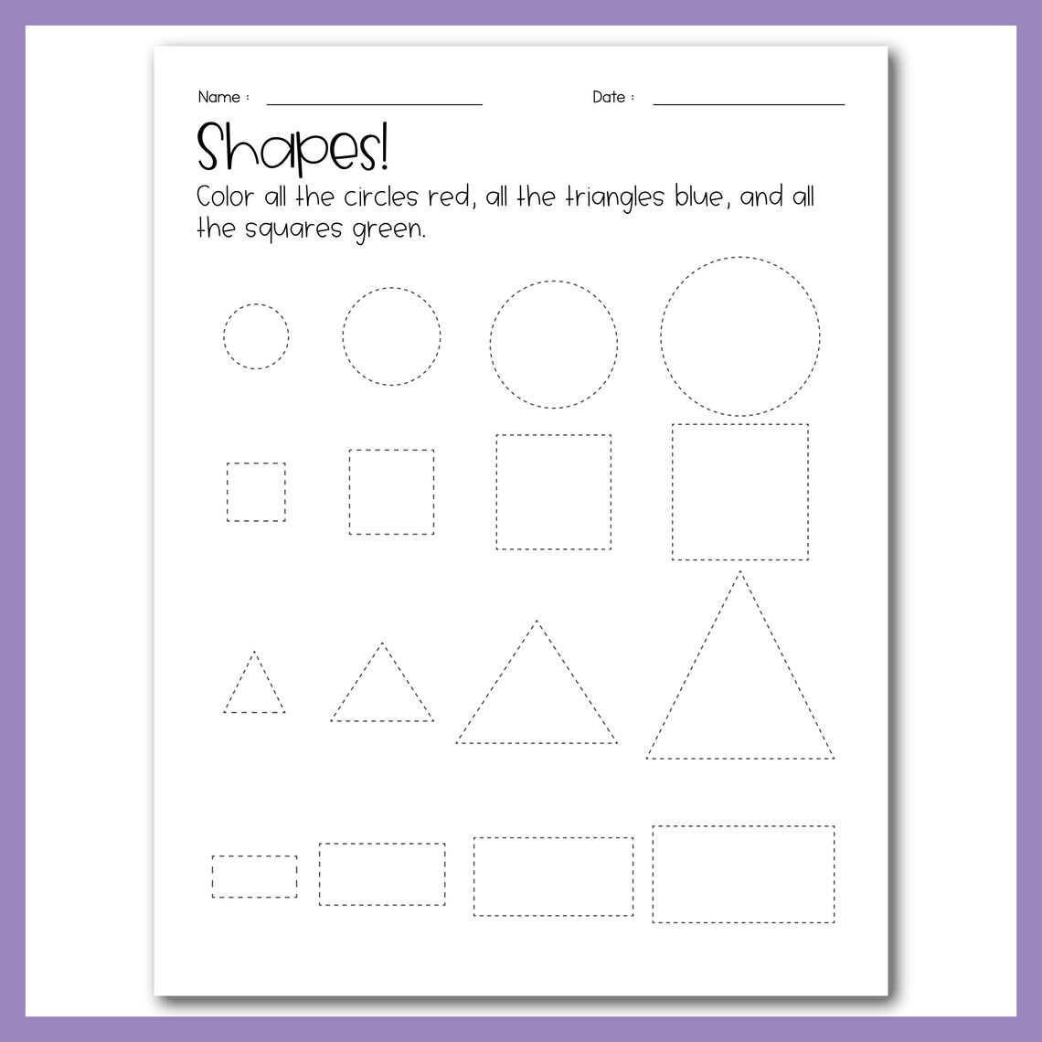 Math Worksheet Printable Activities Exploring 2D Shapes Worksheets for ...