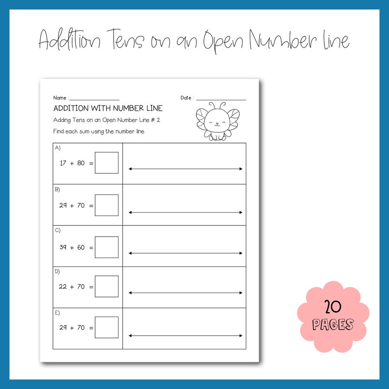 Worksheet Printable Math Addition and Subtraction Practice on Open ...
