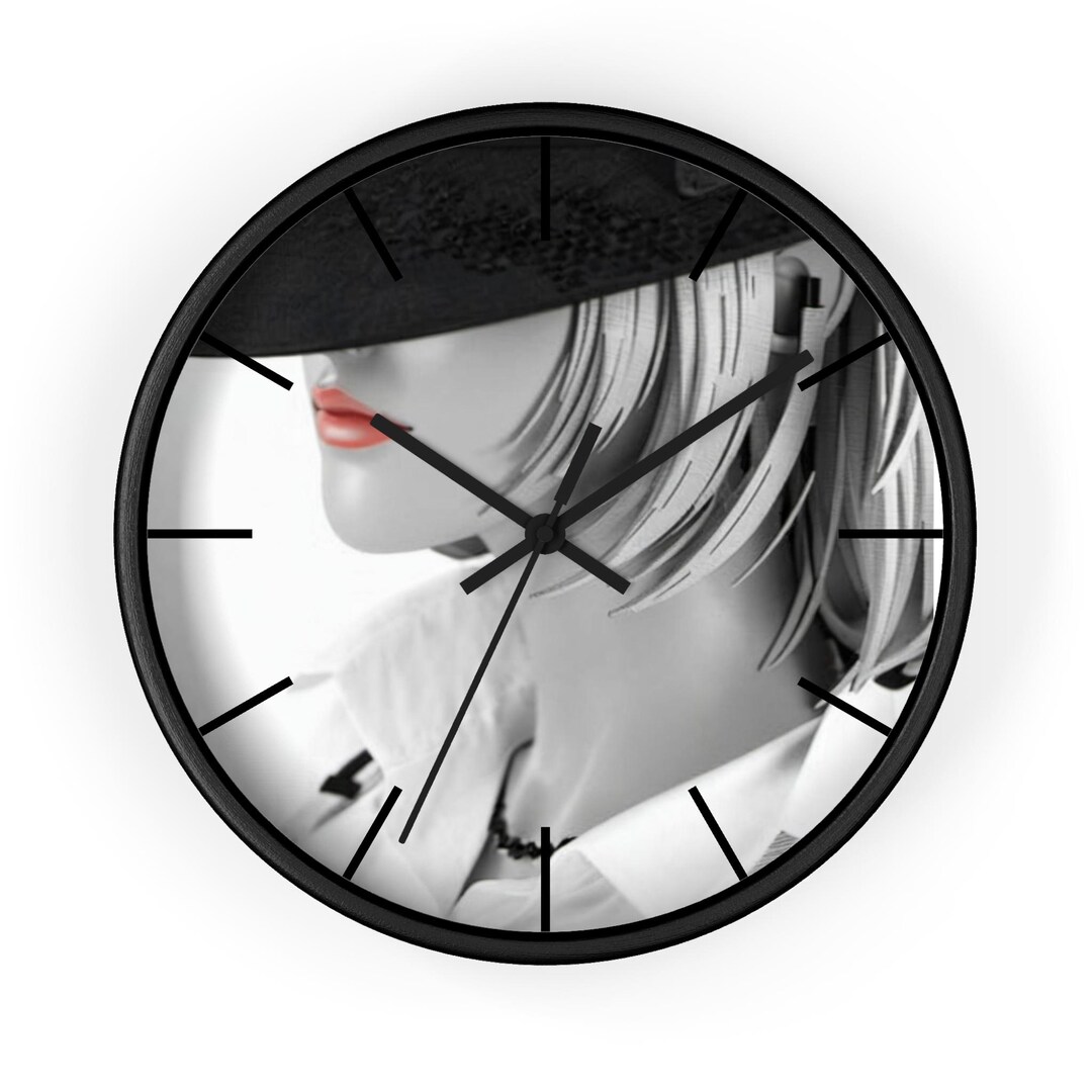 AI Enhanced Photography Wall Clock, Unique Home Decor Clock, Modern ...