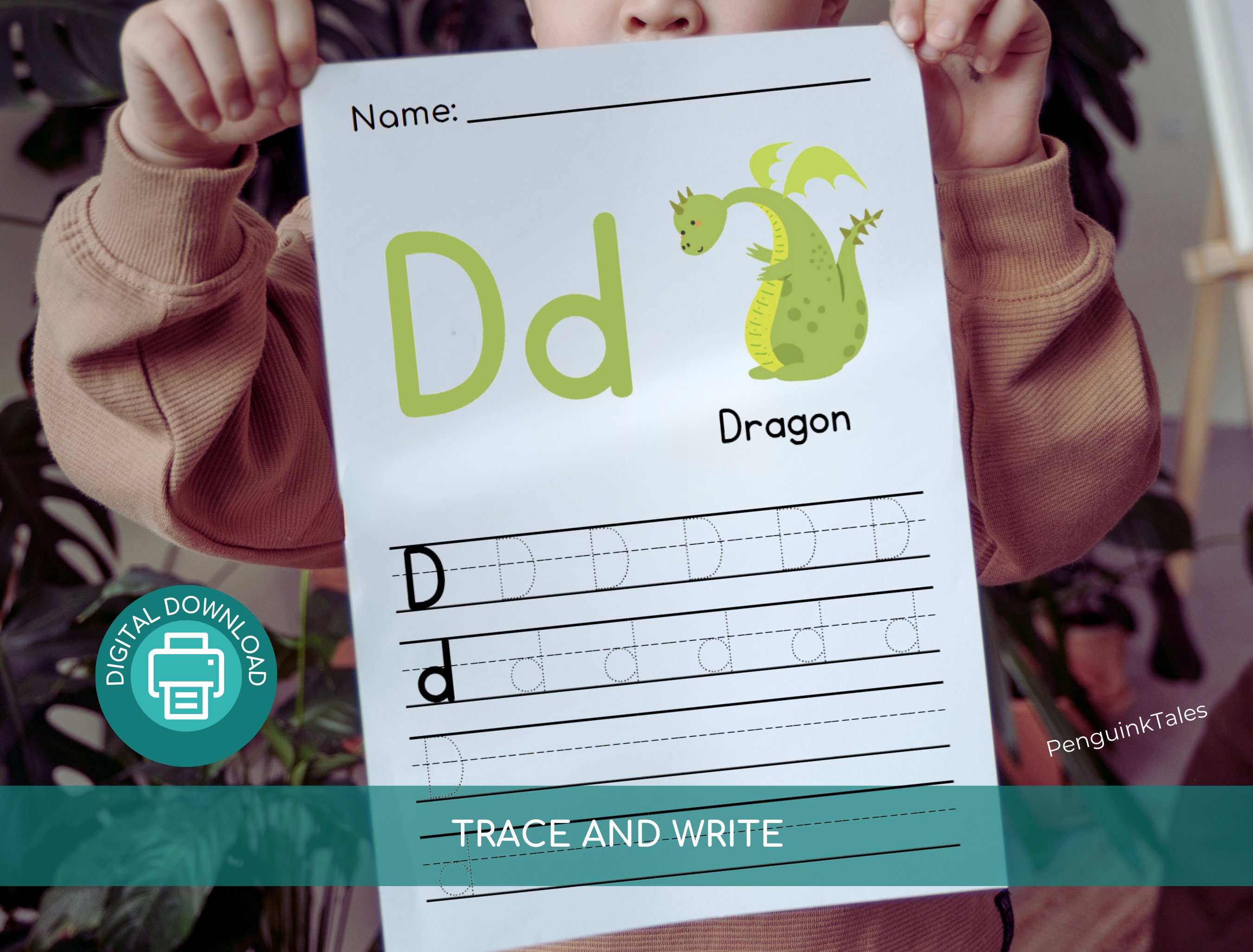 Fairytale Handwriting Practice Sheets for Kids / Handwriting Practice ...