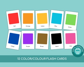 12 Weather Cards Weather Flashcards Pre-school Cards Rainbow ...