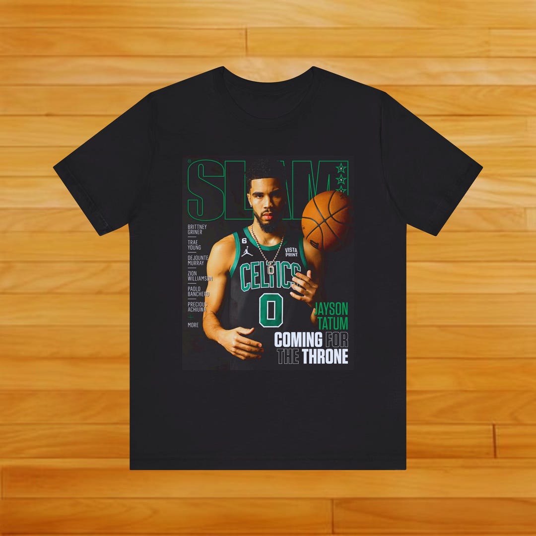 Jayson Tatum Shirt, Celtics NBA Slam Cover "tatum" T-shirt, Unisex ...