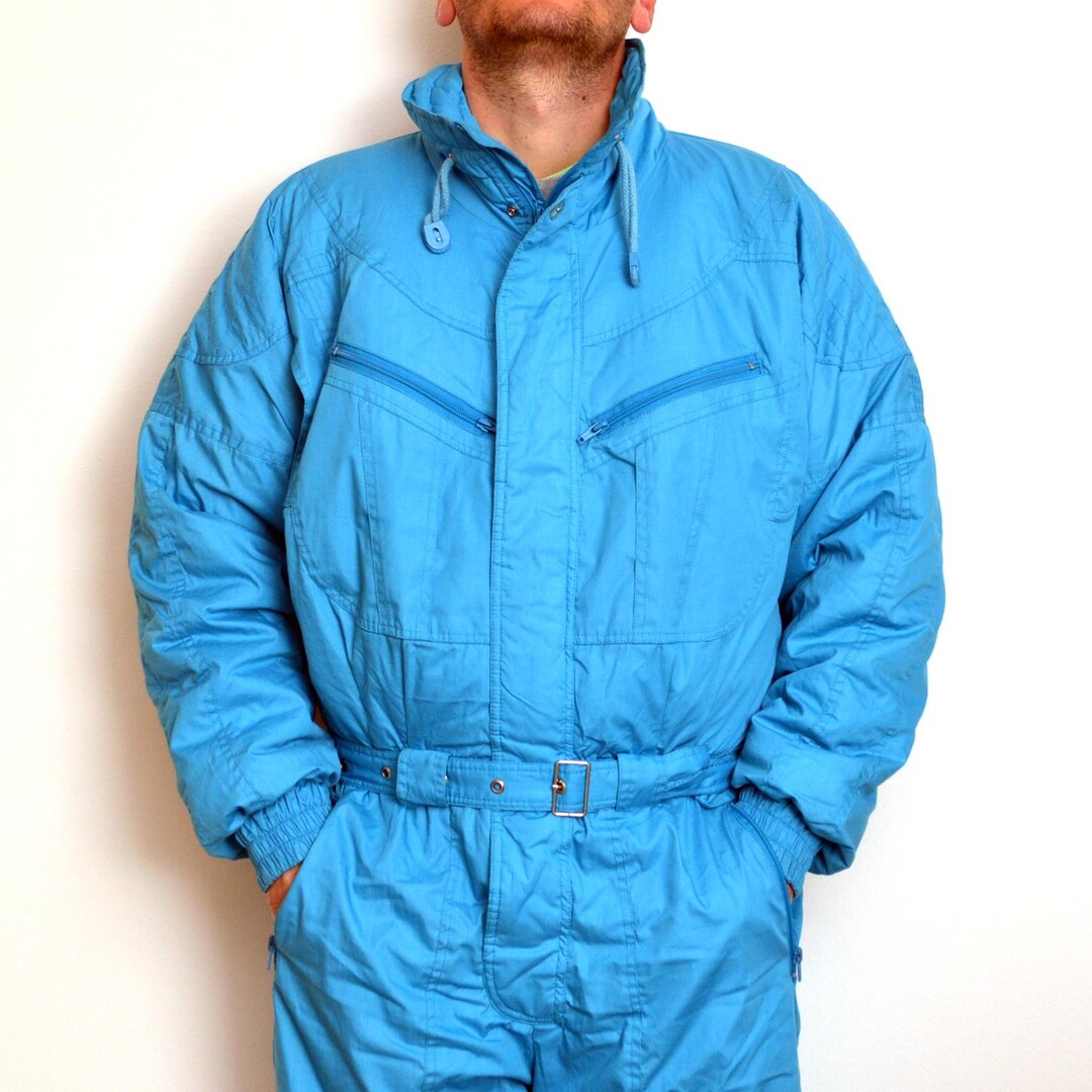 Men's Retro Vintage SKI SUIT Snowsuit Size M Onesi Onepiece 80s Blue - Etsy