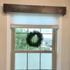 Rustic Farmhouse Wood Valance Cornice - Customizable Wood Window ...