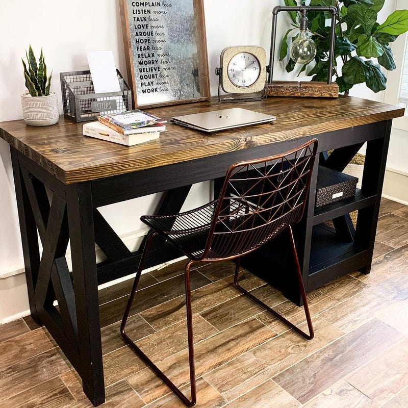 Rustic Desk - Etsy