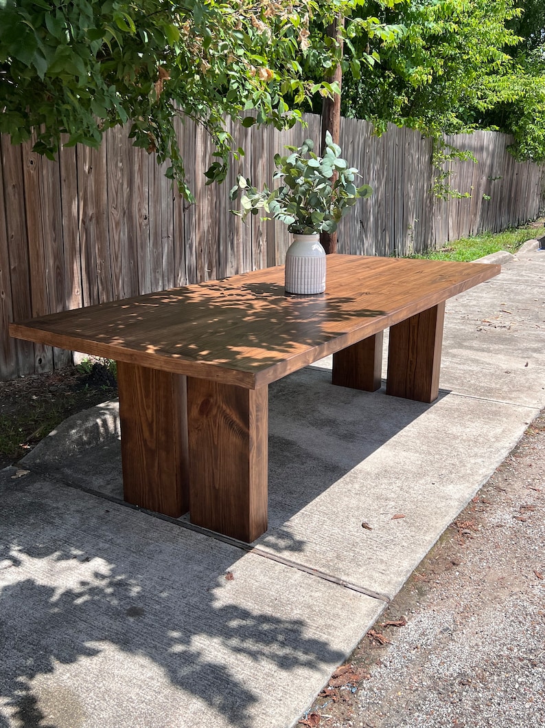 ALDRIC Custom Built Dining Table Solid Wood Table Dining Table Modern ...