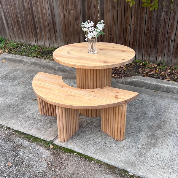 Curved Dining Table - Etsy
