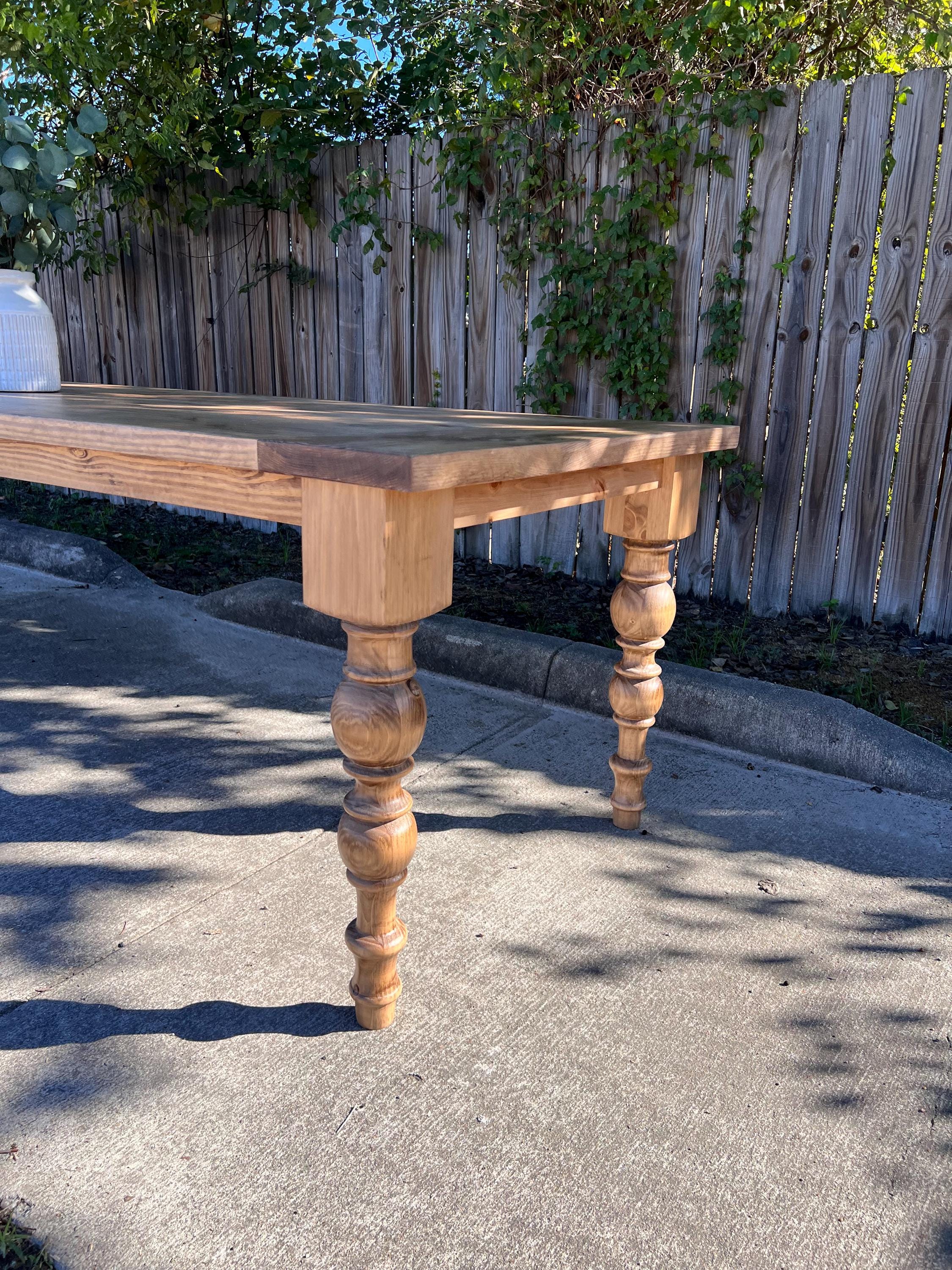 Customizable Solid Wood Dining Table - With Drawer Option - RH Table ...