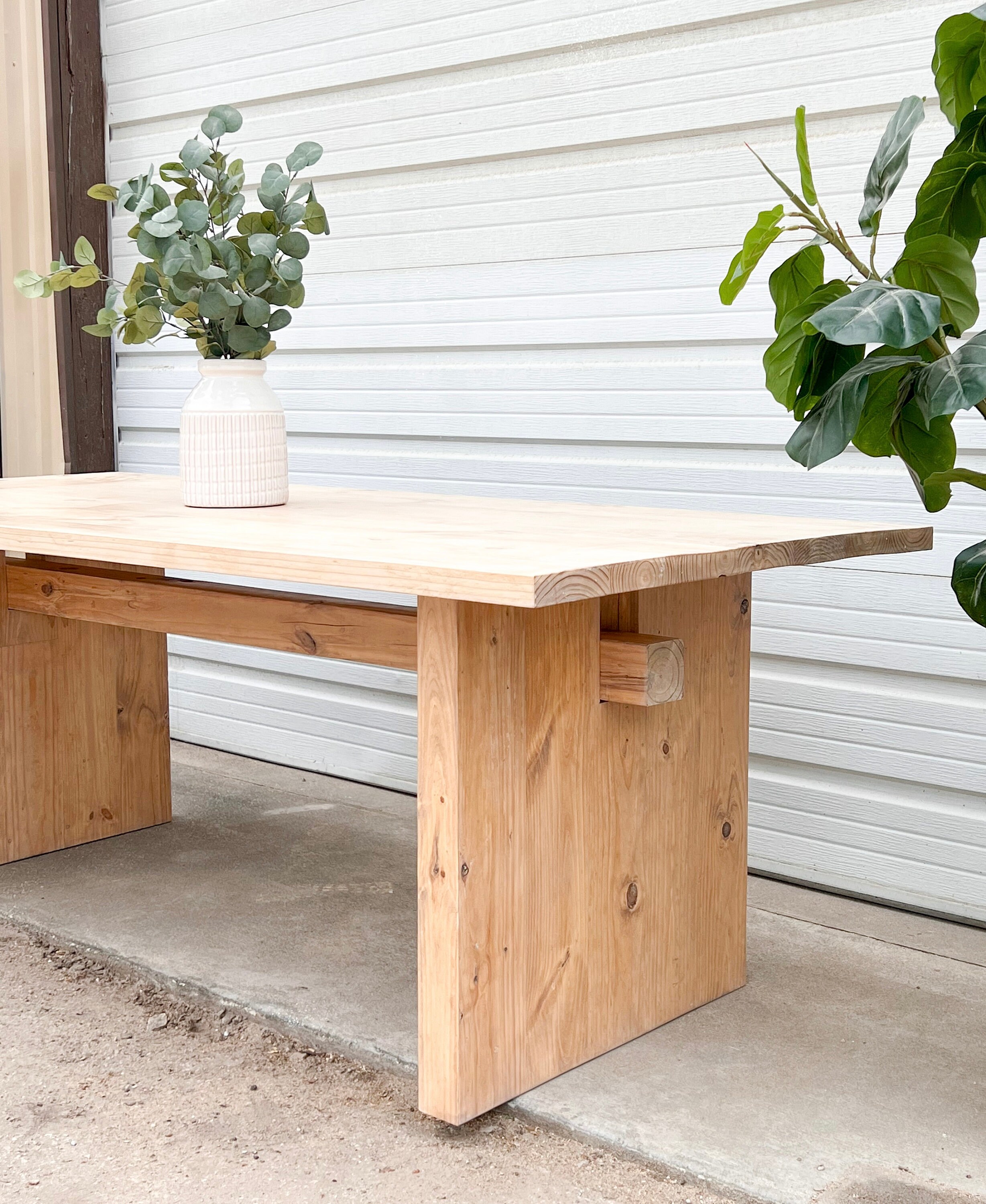 HARPER Custom Built Dining Table Solid Wood Table Dining Table Modern Rustic Table Handcrafted ...