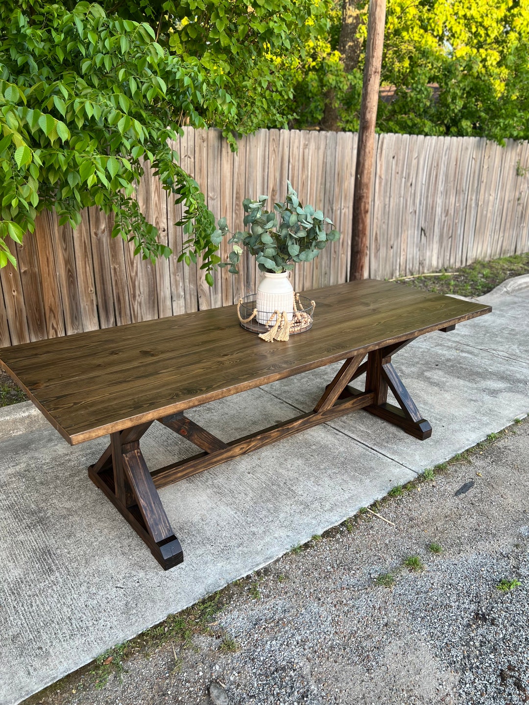 BELLE - Custom Farmhouse Dining Table - 110% Solid Wood Table - Cottage ...