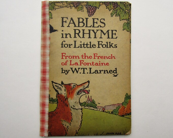 Fables in Rhyme Antique Book Covers for Making Journals, Books ...