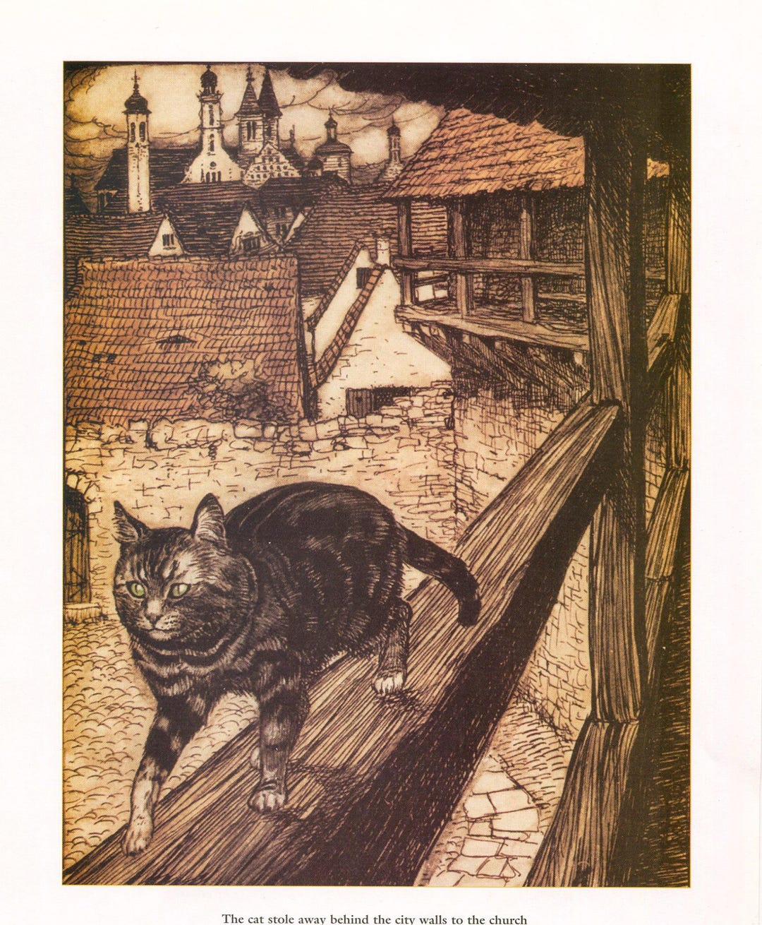 Vintage Original Arthur Rackham Bookplate, Illustration Print, Fairy ...