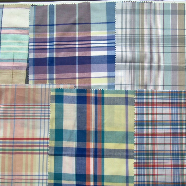 Vintage Plaid Fabric - Etsy