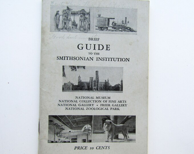 Antique Guide to the Smithsonian Institution, National Museum ...
