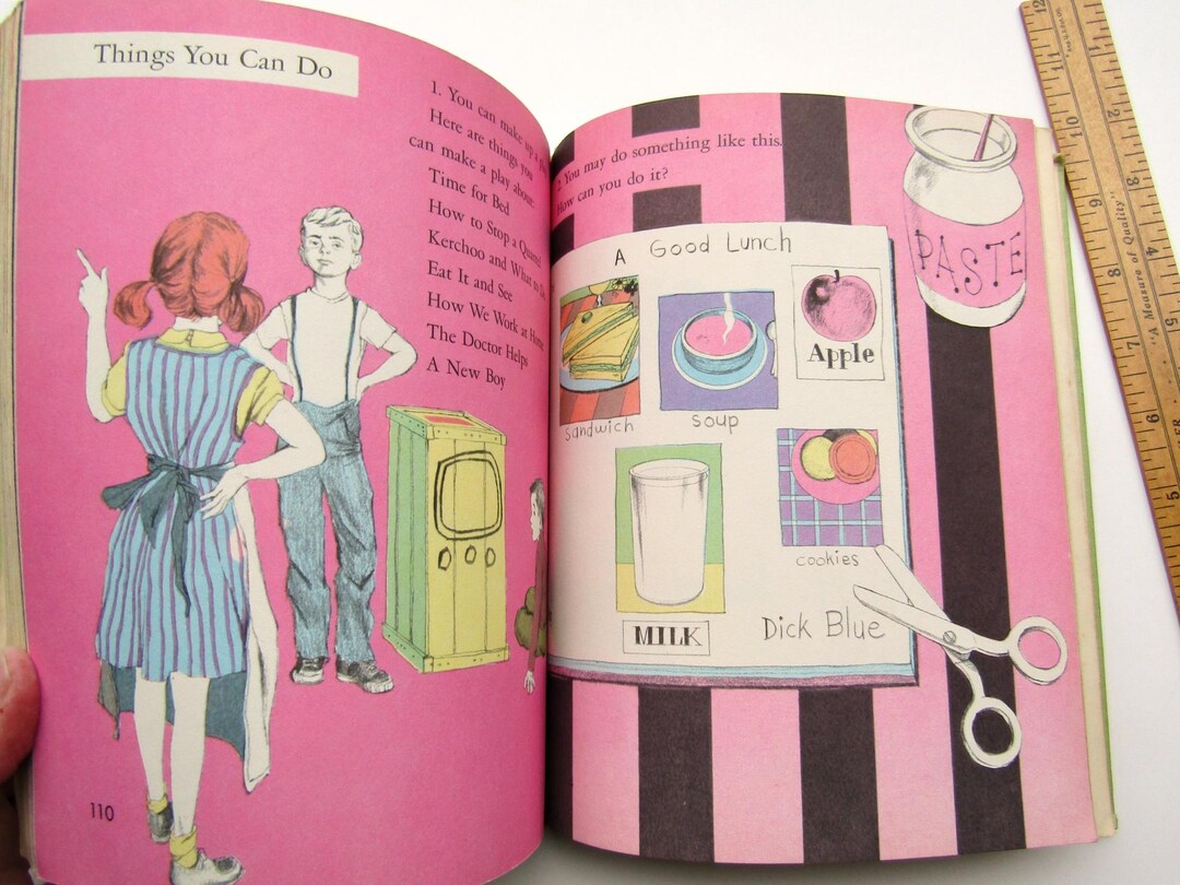 Being Six Vintage 1957 Child's School Book Full of Mid Century Artwork ...
