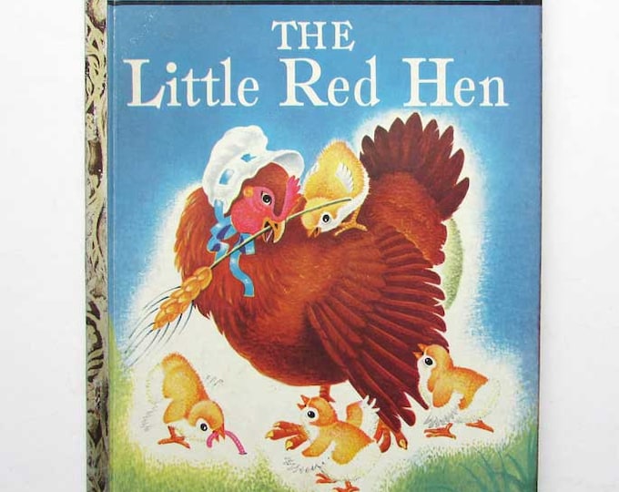 Vintage 1954 the Little Red Hen Little Golden Book, Illustrated by ...