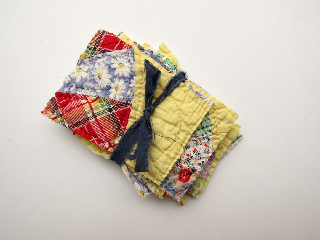 Bundle of 1930's Vintage Cotton Feedsack Fabrics Patchwork - Etsy