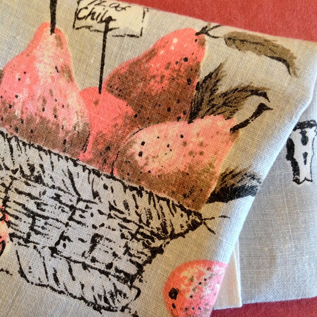 Vintage Luther Travis Towel Collectible Kitchen Linen in Mercato Della ...