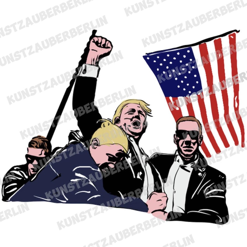 Donald Trump Shot Svg and PNG, Celebrating Resilience, Trump ...