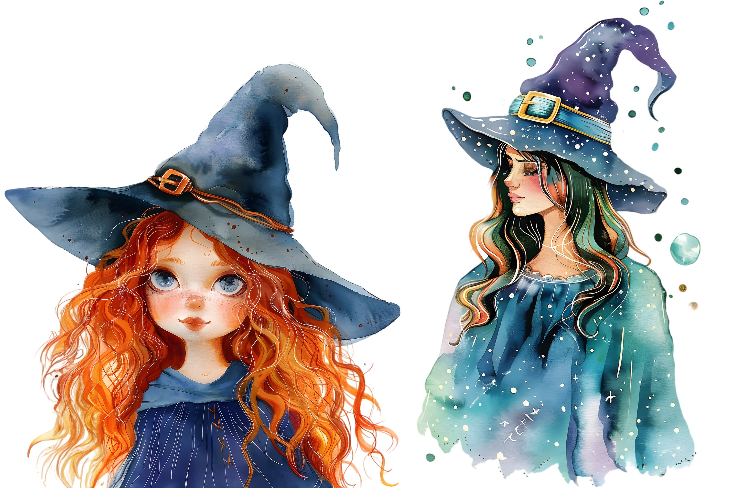 Watercolor Halloween Clipart, High Quality Transparent Pngs, Instant ...